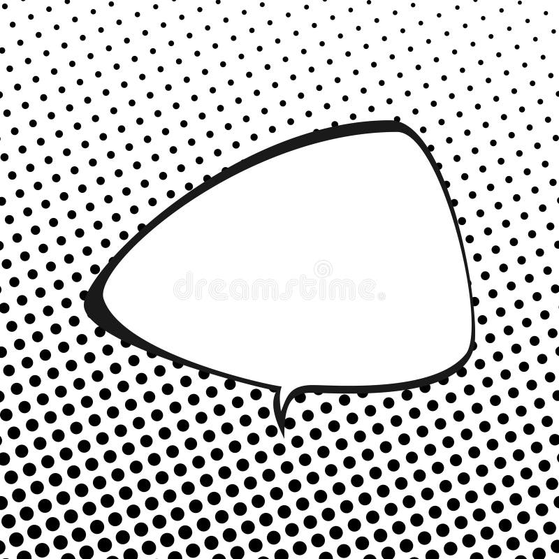 Triangular Speech Bubble stock vector. Illustration of discussion ...