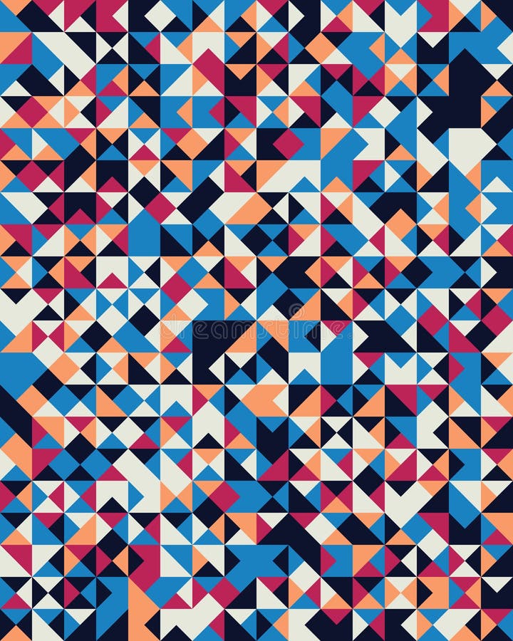 Triangular or Square Seamless Pattern Stock Illustration - Illustration ...