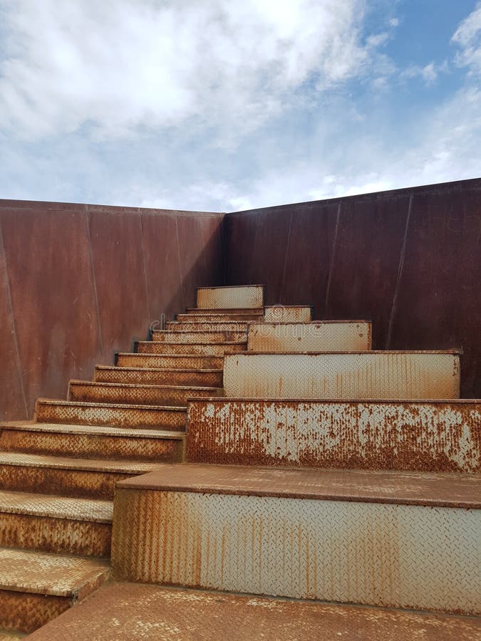 Triangular Staircase Under the Blue Sky (12-10-2020) Editorial Stock ...