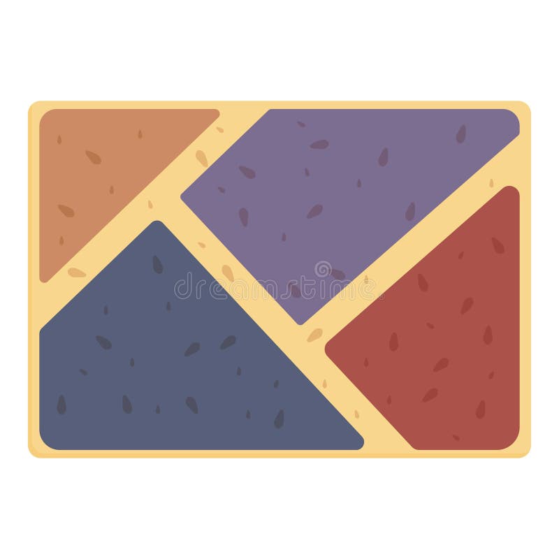 Triangular Style Door Mat Icon Cartoon Vector. House Front Stock Vector ...