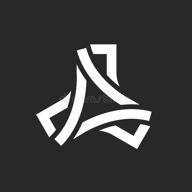 Triangular Symbol Alliance Logo, Creative Geometric Infinity Monogram ...