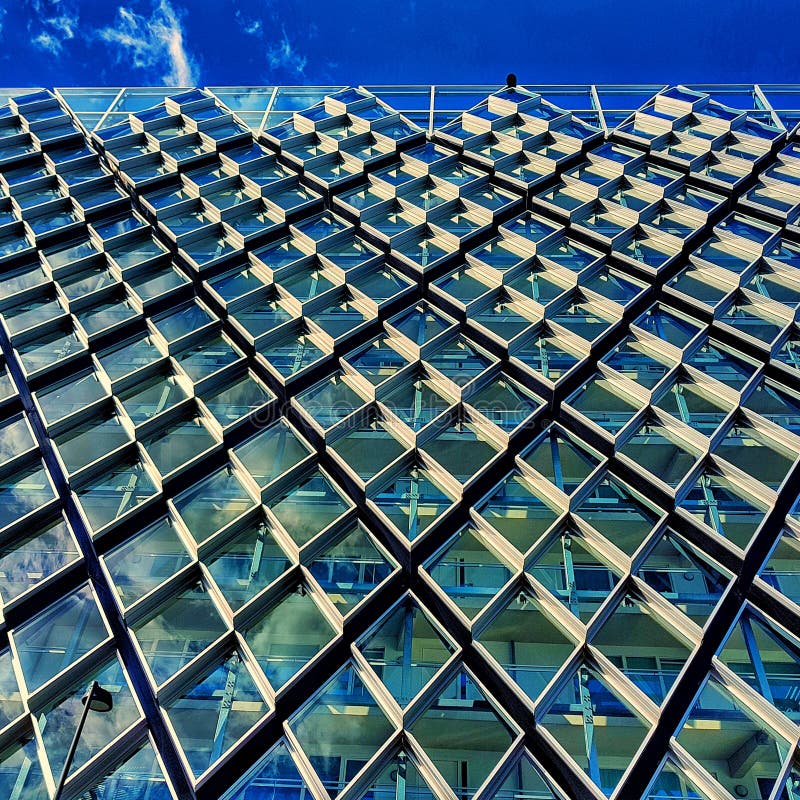 Triangular Symmetrical Facade of Eindhoven Stock Image - Image of ...