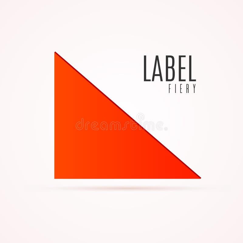 Triangular tag stock vector. Illustration of arrival - 102102320