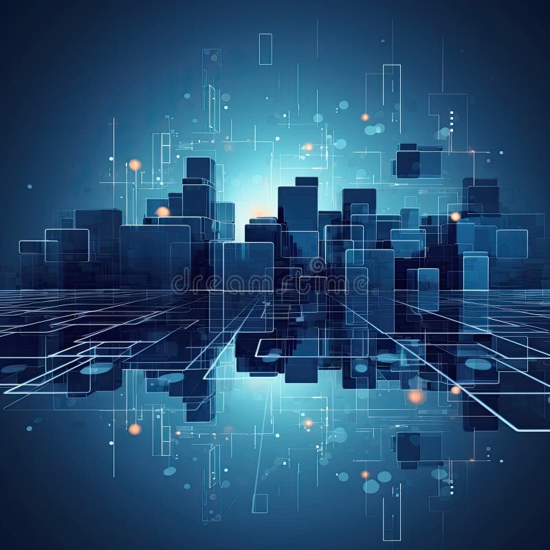 Triangular Tech Background with Connections, Internet Connection ...