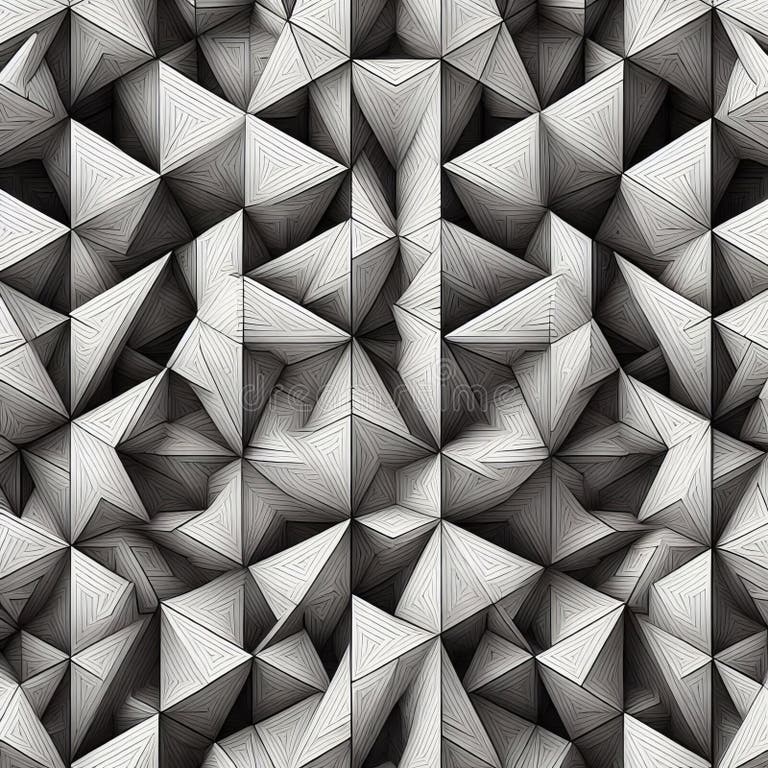 Triangular Tessellation Triangles Forming a Continuous Pattern W Stock ...