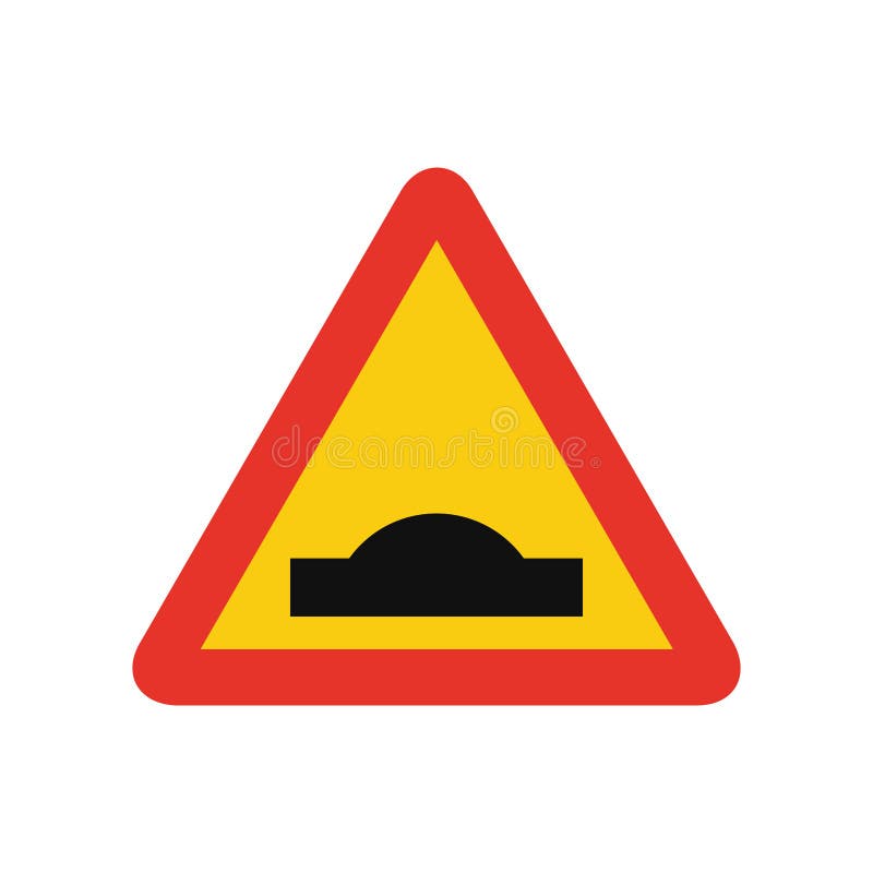 Hump road sign stock vector. Illustration of light, educational - 210747210