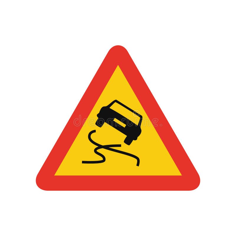 Two Triangular Traffic Signs Stock Vector - Illustration of stop, signs ...