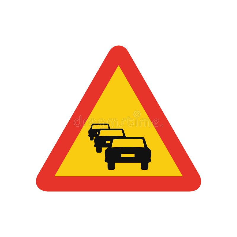 Two Triangular Traffic Signs Stock Vector - Illustration of stop, signs ...