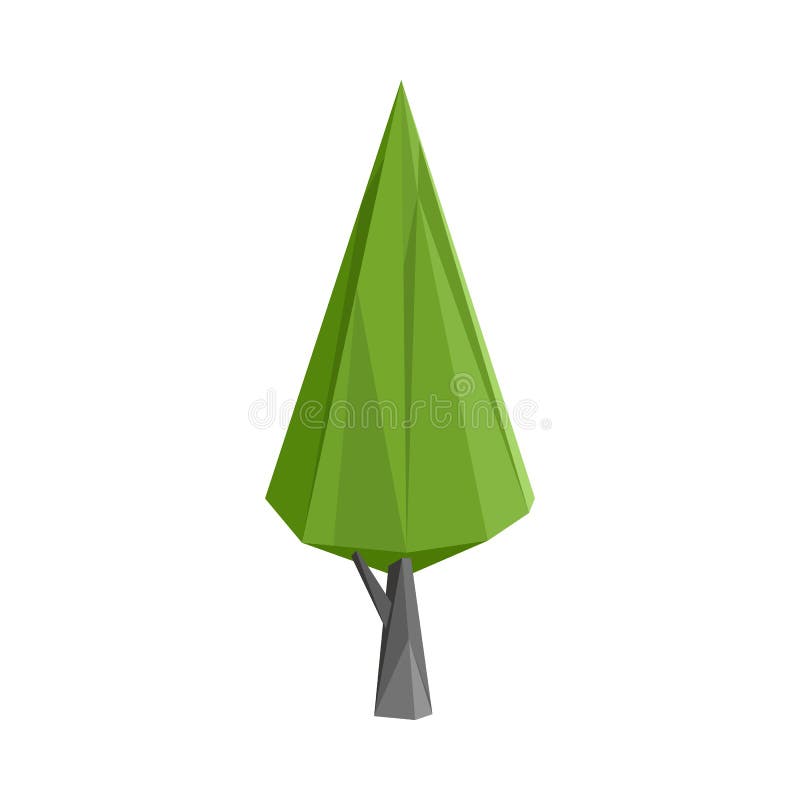 Triangular tree stock vector. Illustration of branch - 157130733