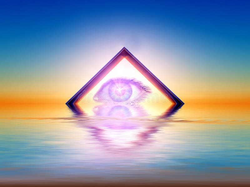 Triangular view stock illustration. Illustration of esoteric - 44386139