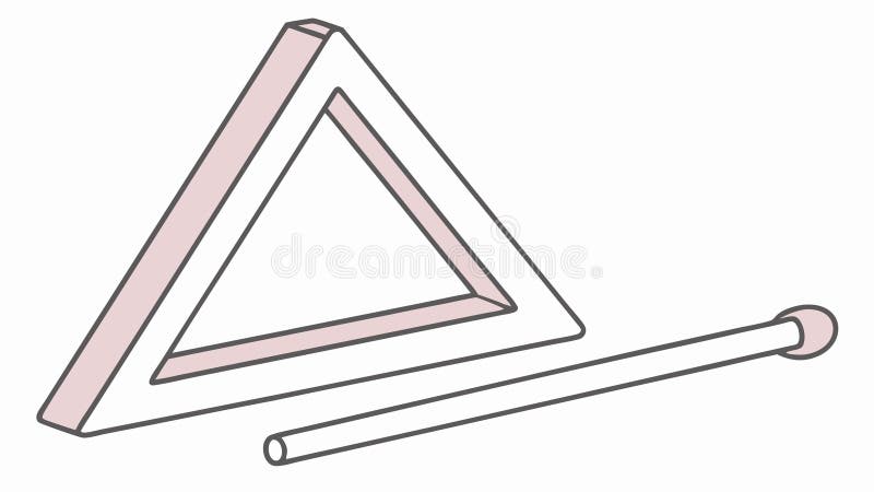Triangular Warning Sign Outline, Vector Design Generative AI Stock ...