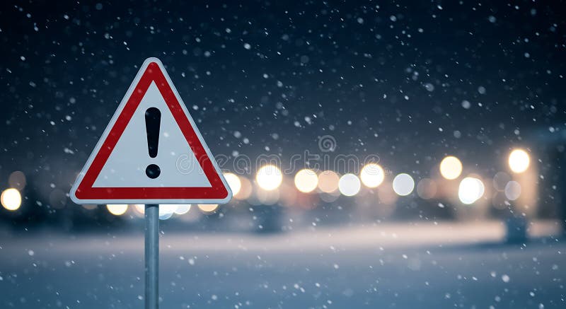 Triangular Warning Sign with Red Border and Exclamation Mark in the ...