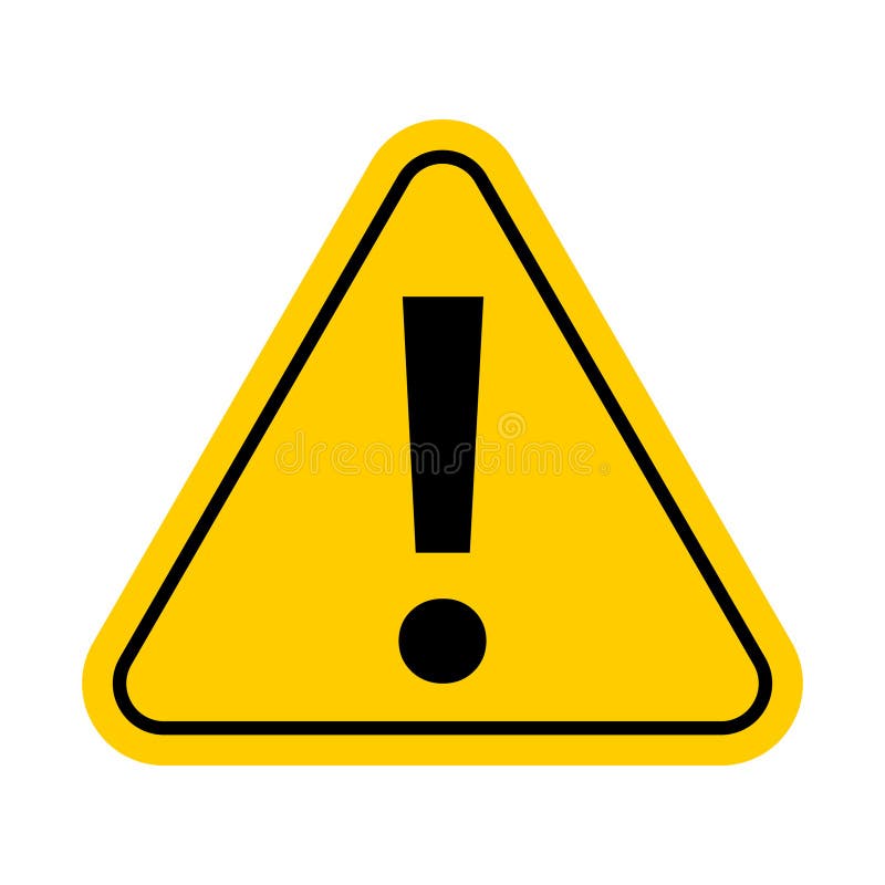 Triangular Warning Sign in Yellow Colour. Warning, Precaution ...