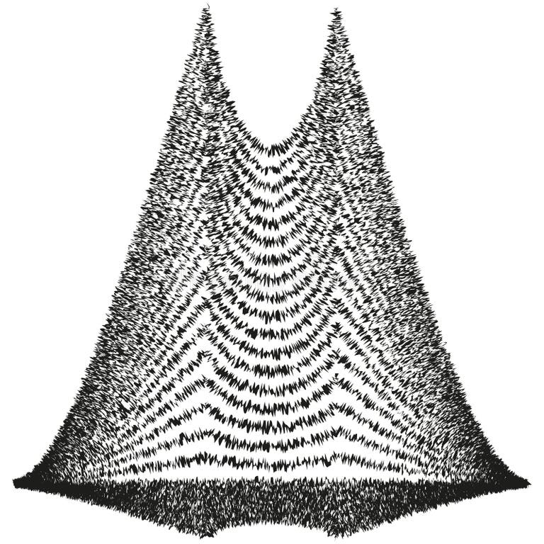 Triangular Wave Pattern. Geometric Mountain Shape. Vector Linear ...