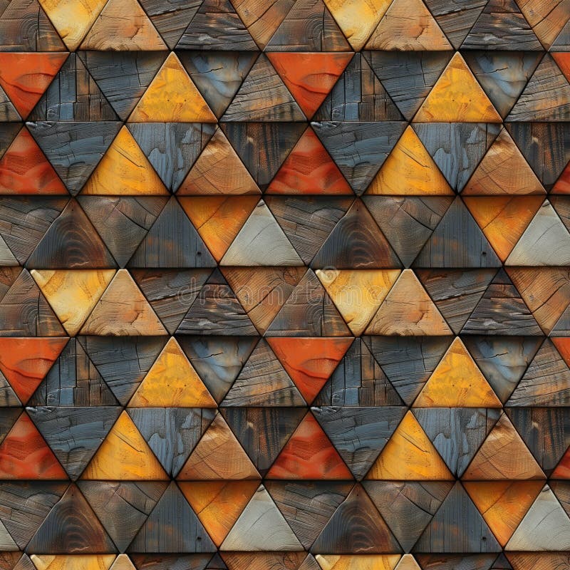 Triangular Wooden Floor Pattern Stock Illustration - Illustration of ...