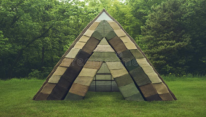 Triangular Woven Structure in Green Field, Nature High Quality Image ...