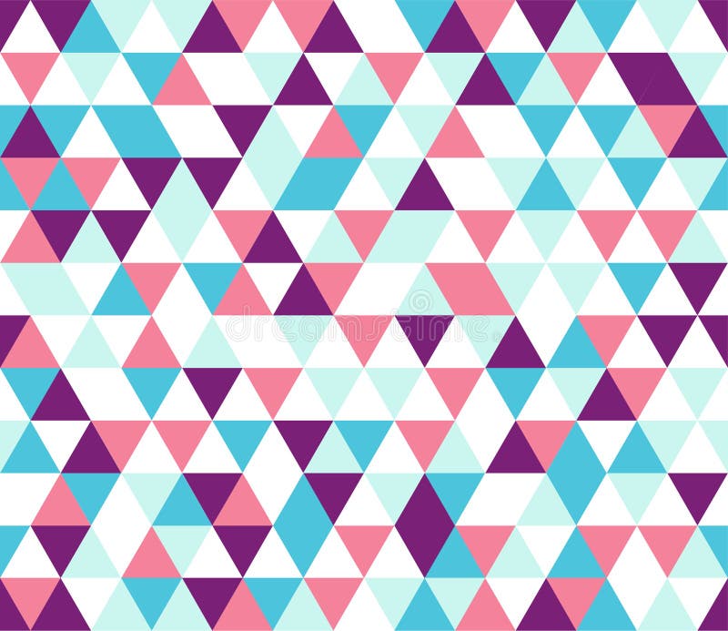 Triangular Wrapping Paper Pattern Stock Illustration - Illustration of ...