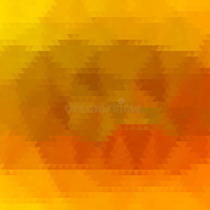 Triangular Yellow Background. Geometric Abstract Image for Presentation ...