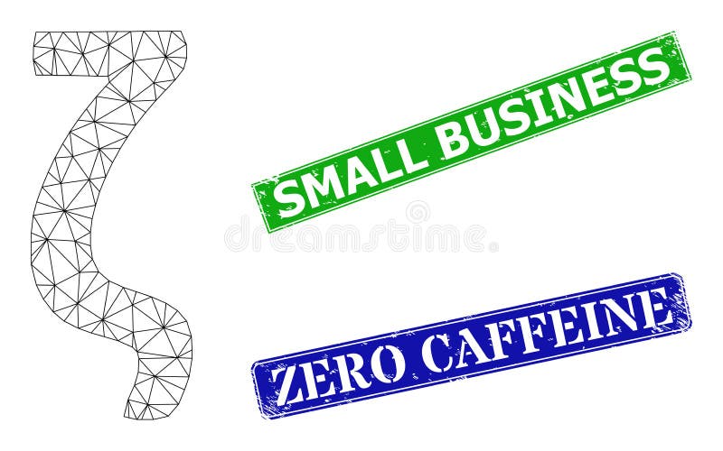 Textured Small Business Imprints and Polygonal Mesh Zeta Greek ...