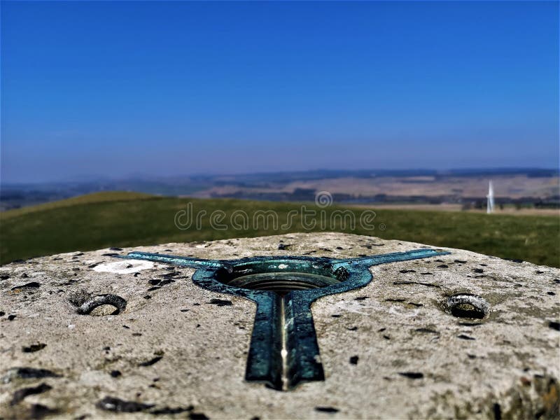 Triangulation Pillar - Hill of Beath Stock Photo - Image of beath ...
