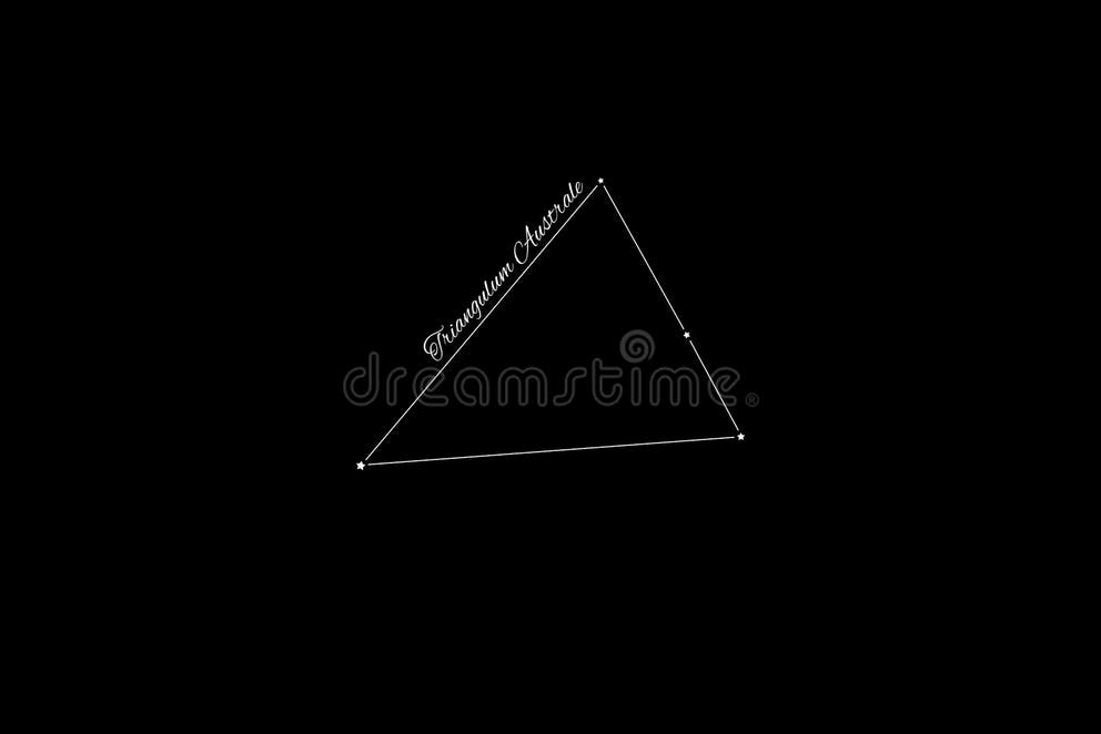 Triangulum Australe Constellation, Cluster of Stars, Southern Triangle ...