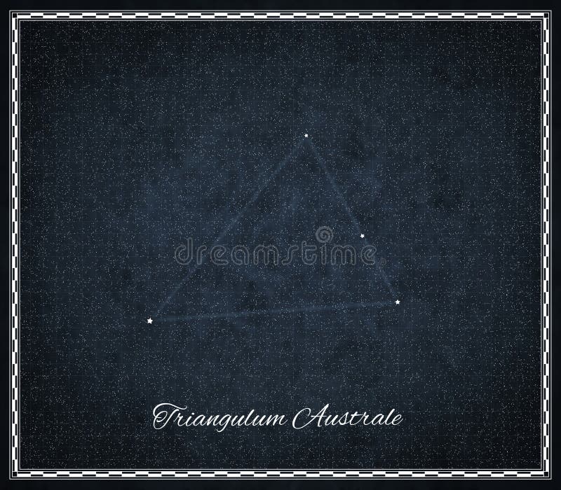 Triangulum Australe Star Constellation, Night Sky, Cluster of Stars ...