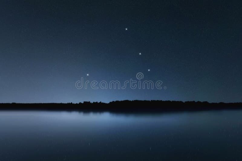 Triangulum Australe Star Constellation, Night Sky, Cluster of Stars ...
