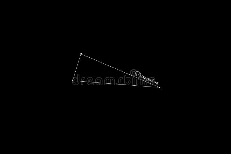 Triangulum Constellation, Cluster of Stars,Triangle Constellation Stock ...