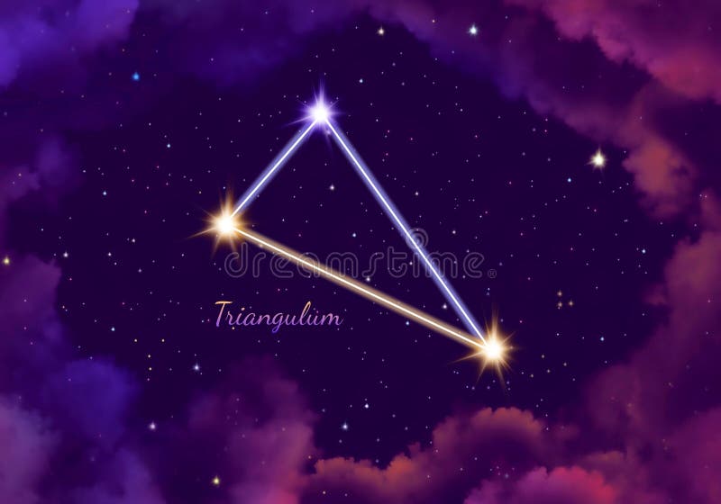 Illustration Image of the Constellation Triangulum Stock Illustration ...