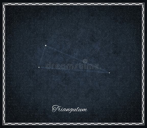 Triangulum Star Constellation, Night Sky, Cluster of Stars, Deep Space ...