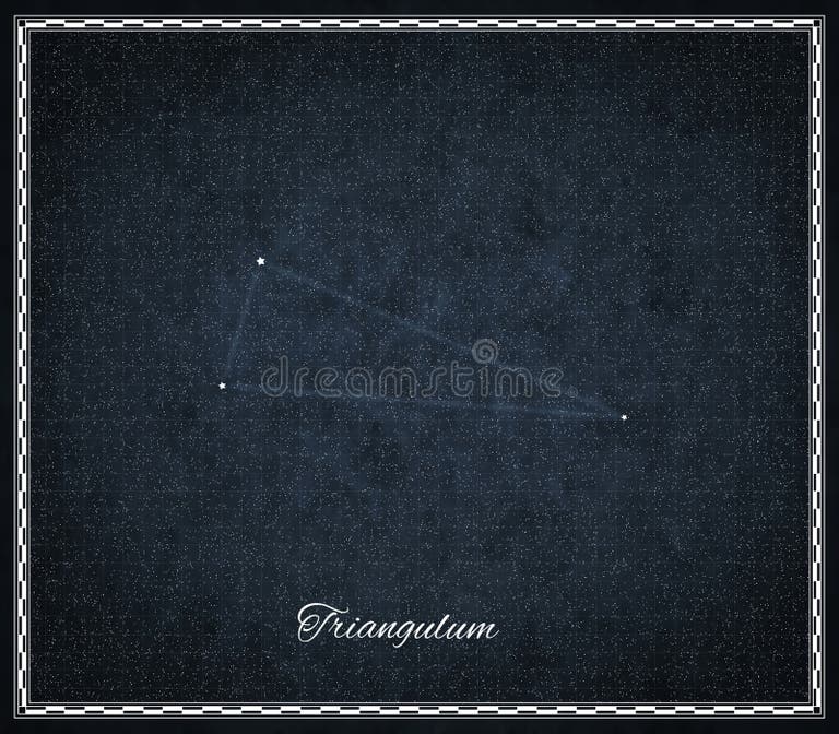 Triangulum Star Constellation, Night Sky, Cluster of Stars, Deep Space ...