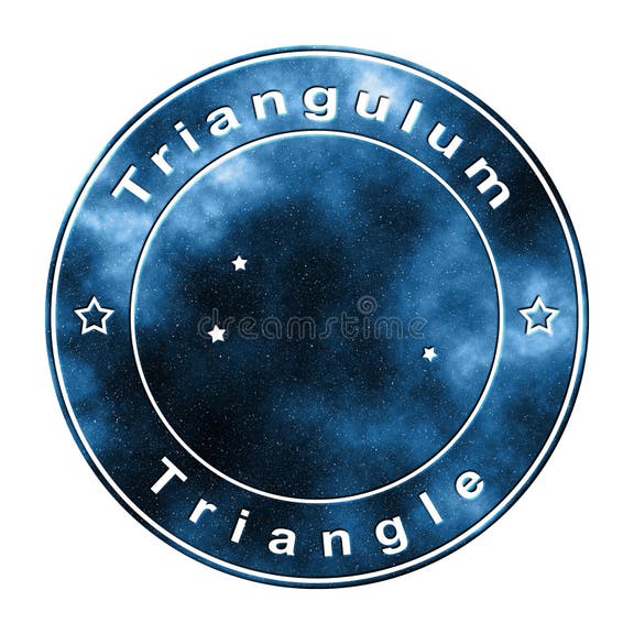 Triangulum Star Constellation,Triangle Constellation Stock Illustration ...