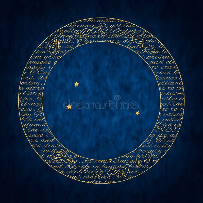 Triangulum Star Constellation,Triangle Constellation Stock Image ...