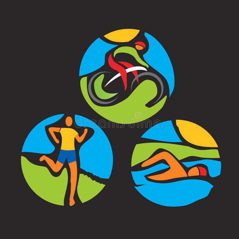Drawing Triathlon Stock Illustrations – 318 Drawing Triathlon Stock ...