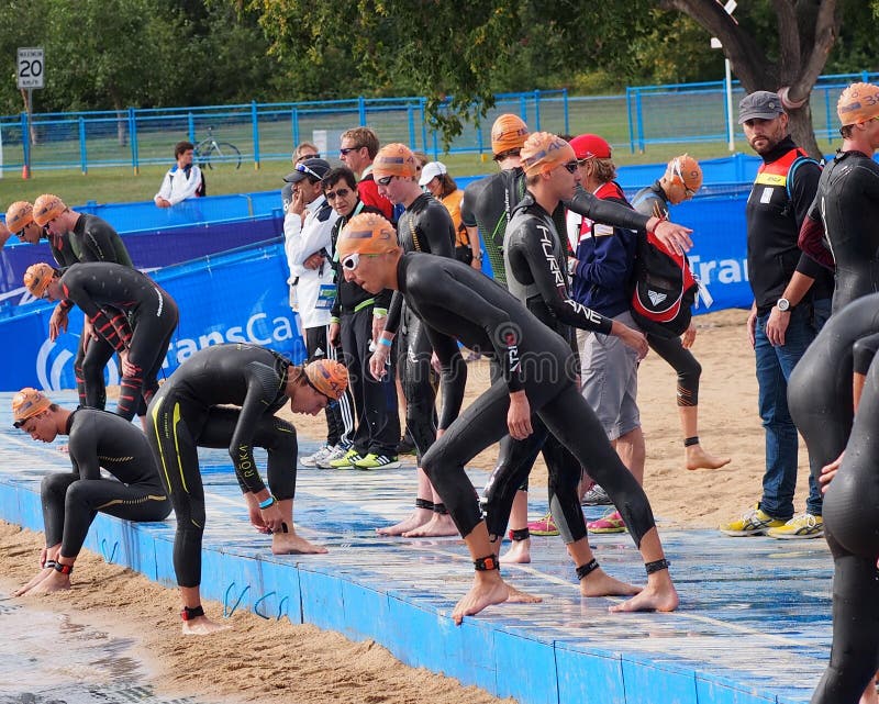 Triathlon Start editorial stock image. Image of speed - 85718644