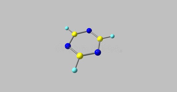Triazine Molecular Structure Isolated on Grey Stock Illustration ...