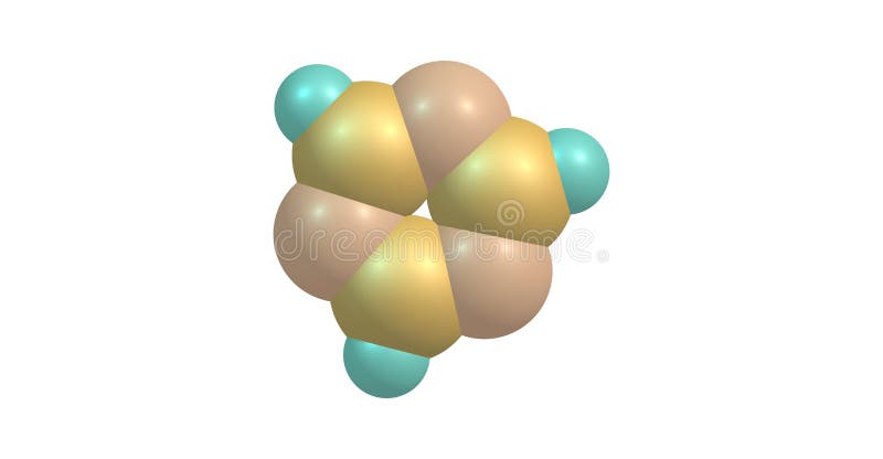 Triazine Molecular Structure Isolated on White Stock Illustration ...