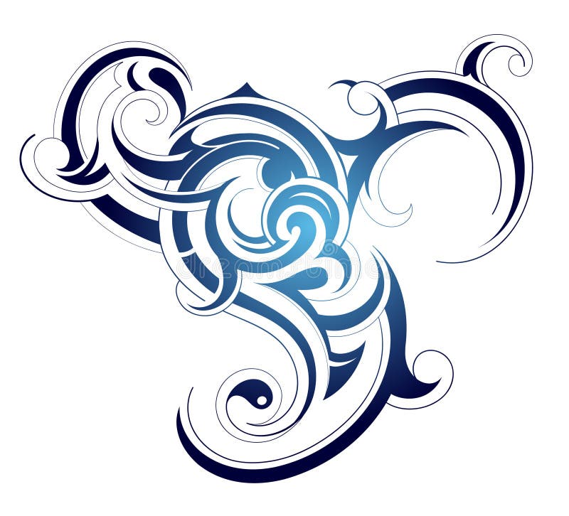 Tribal art stock vector. Illustration of curves, scroll - 18075574