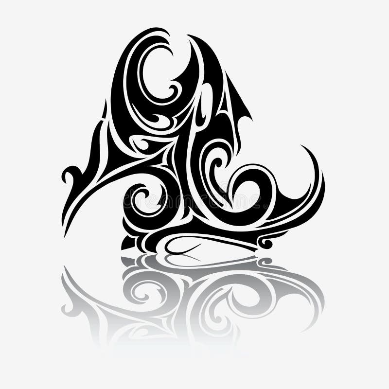 Tribal wave pattern stock vector. Illustration of artistic - 13439010