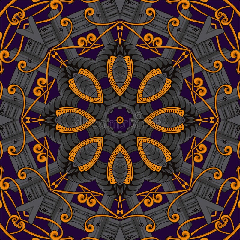 Tribal Art Seamless Pattern. Ethnic Geometric Print Stock Vector ...