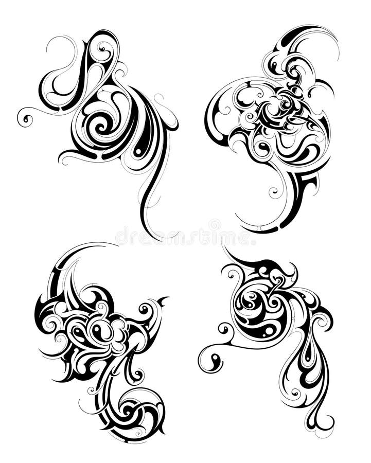 Tribal art set stock vector. Illustration of maori, ethnic - 37779141