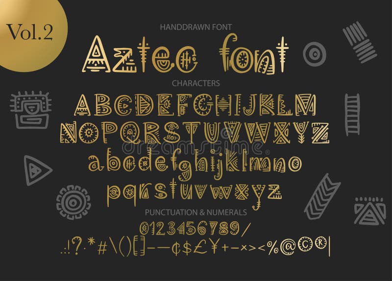 Aztec Alphabet Stock Illustrations – 572 Aztec Alphabet Stock ...