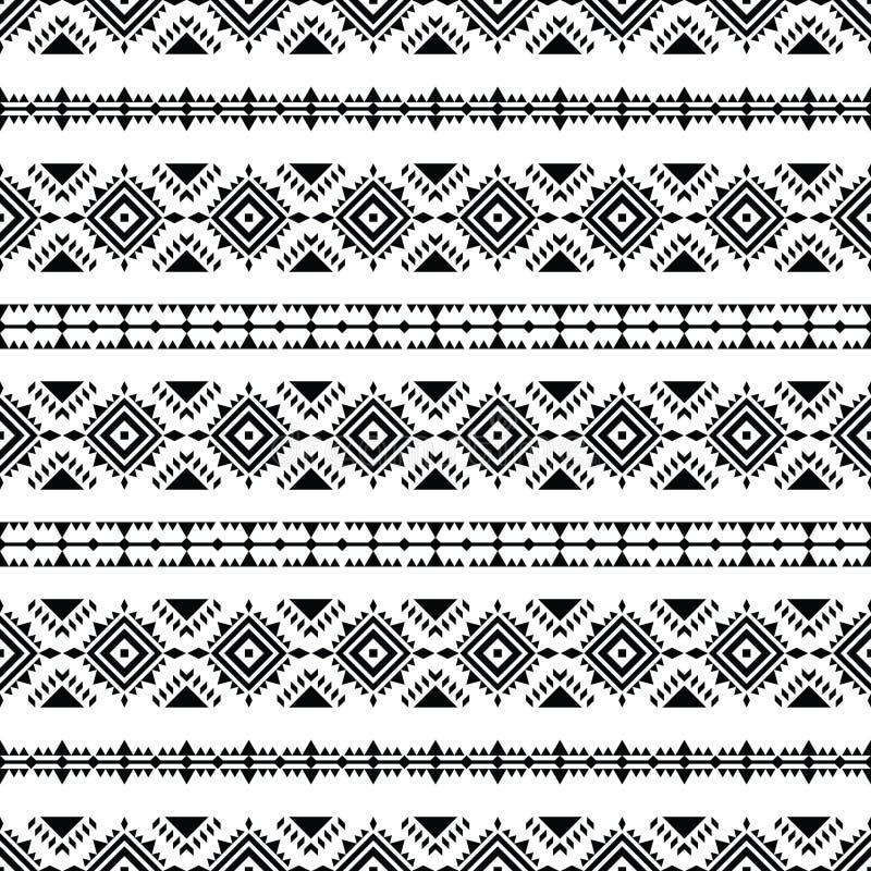 Abstract Geometric Seamless Aztec Pattern Stock Vector - Illustration ...