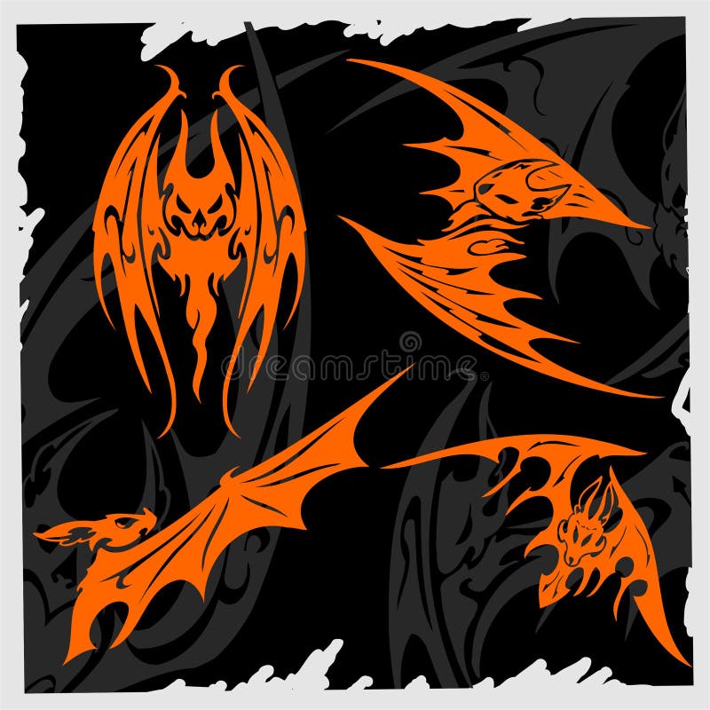 Tribal Bat Stock Illustrations – 538 Tribal Bat Stock Illustrations ...