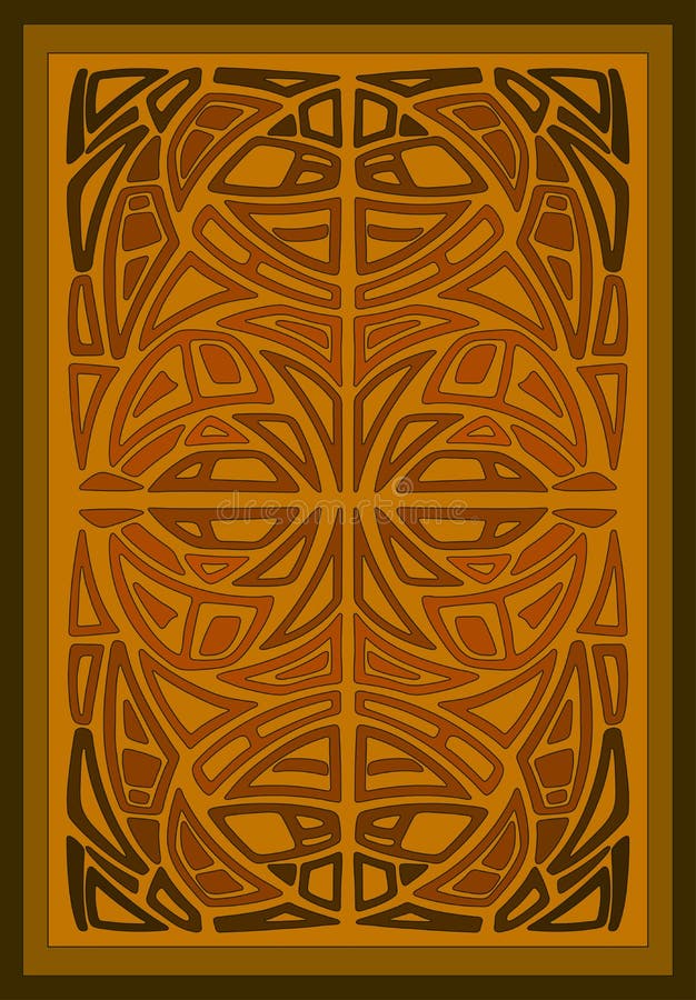 Tribal Book Cover, Vector Illustration Stock Vector - Illustration of ...