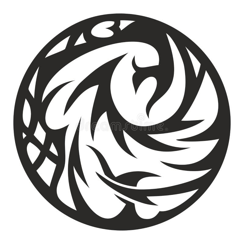 Tribal circle stock vector. Illustration of graphic, adornment - 47925612