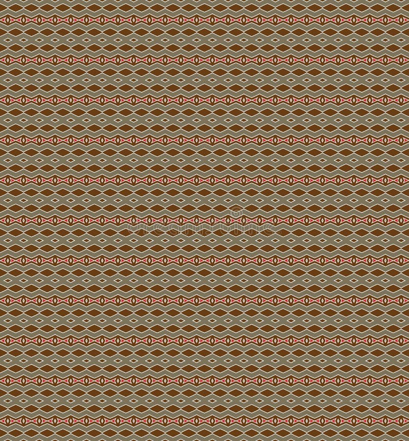 Tribal Diamond Stripe Chain Geometric Pattern.Vector Ethnic Seamless ...