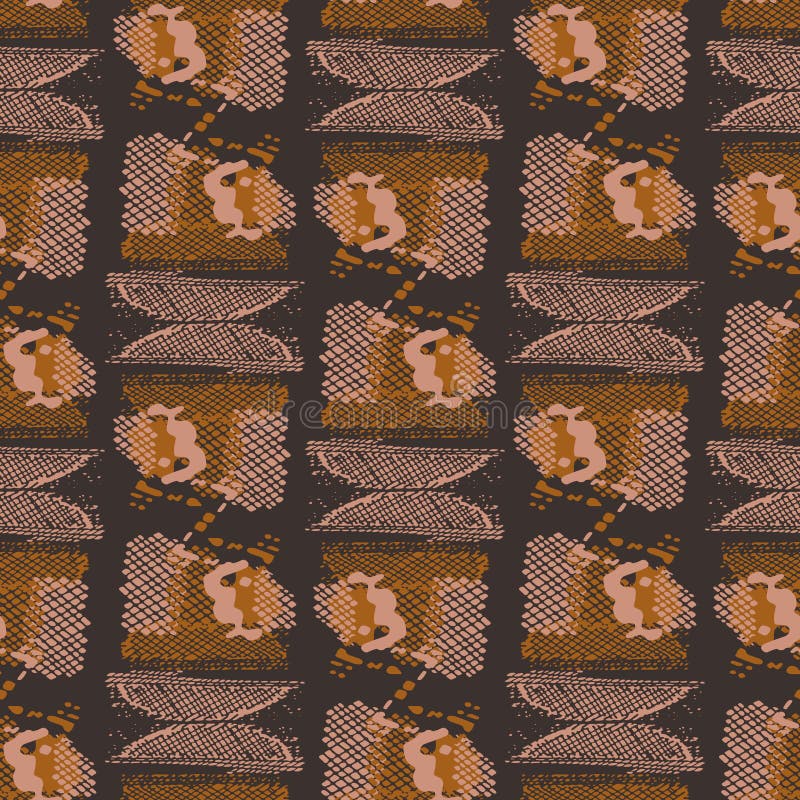 Tribal Ethnic Camouflage Abstract Pattern Design in Fall Color Trend ...