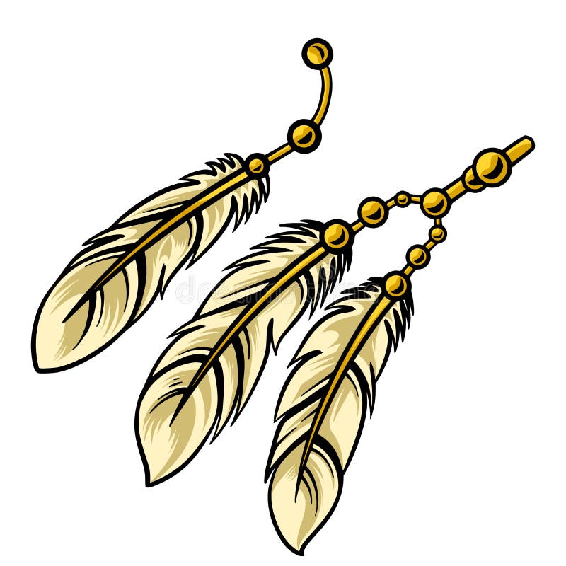 Gold Native Eagle Feathers Stock Illustrations – 29 Gold Native Eagle ...