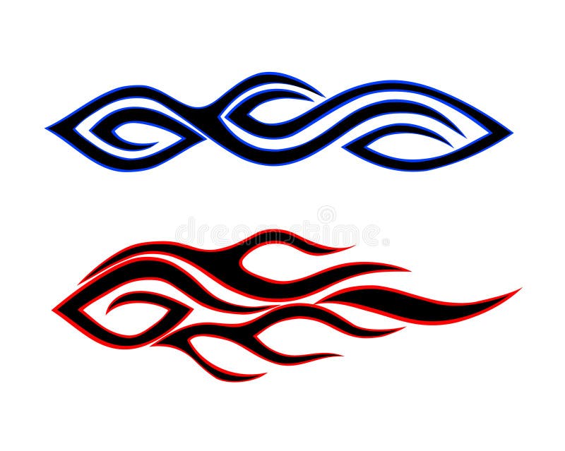 Tribal flame stock vector. Illustration of original, pattern - 5334947